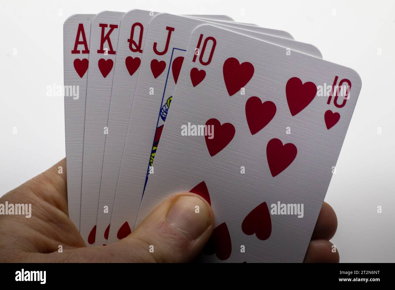 Playing cards straight on hi-res stock photography and images - Alamy