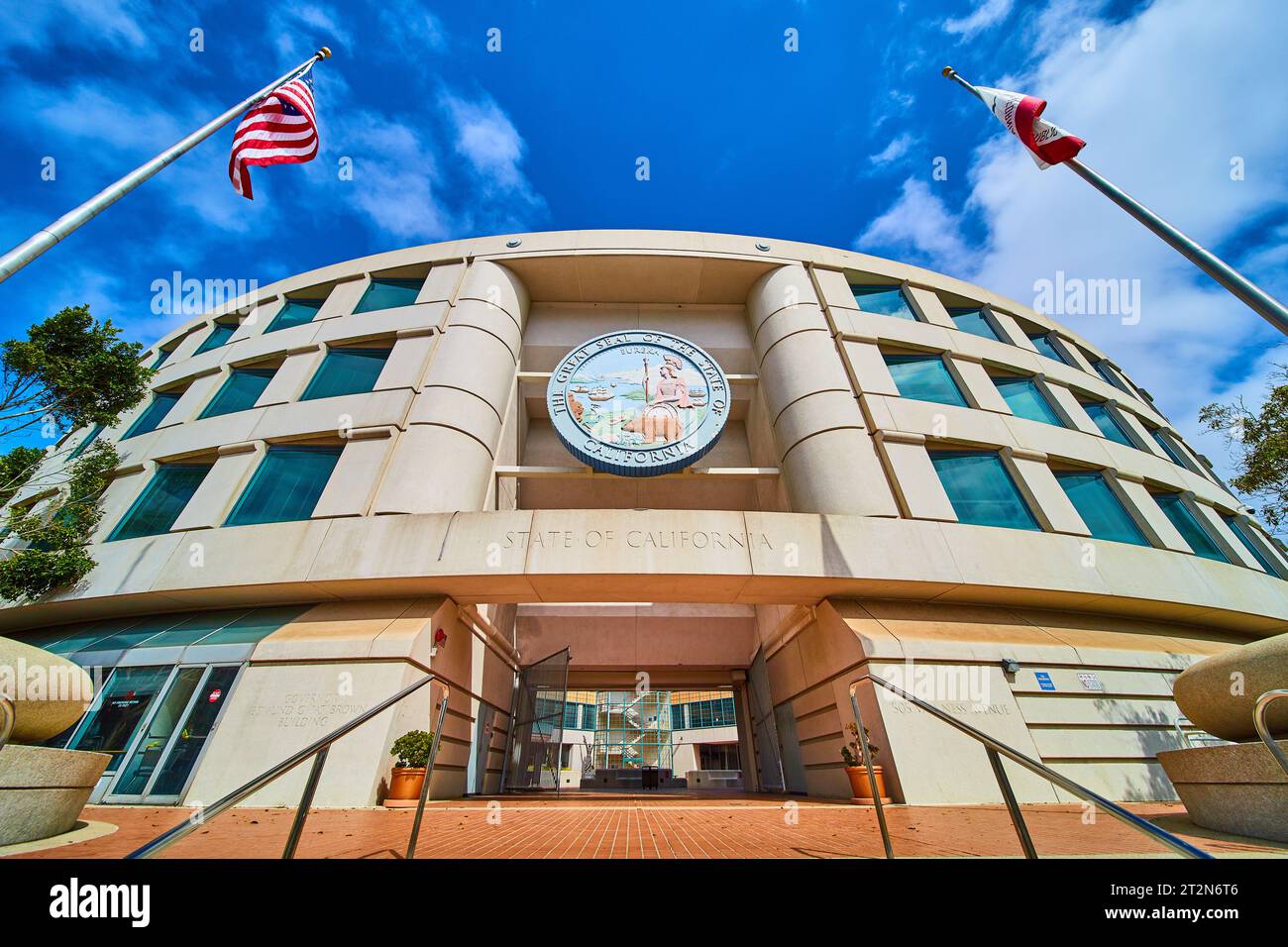 State of California Public Utilities Commission building entrance Stock ...