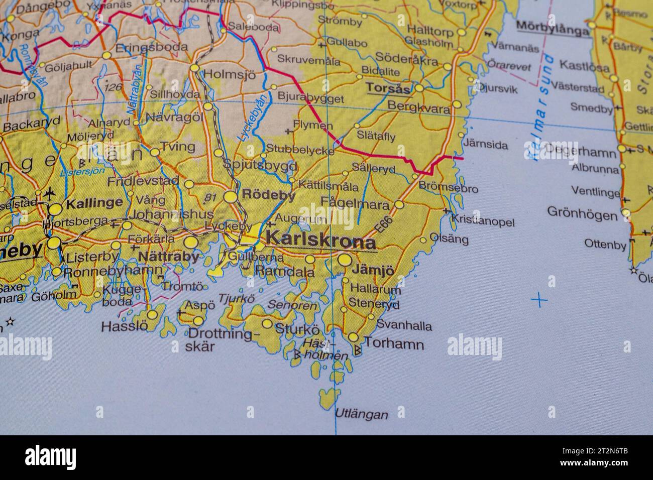 map of karlskrona Stock Photo - Alamy