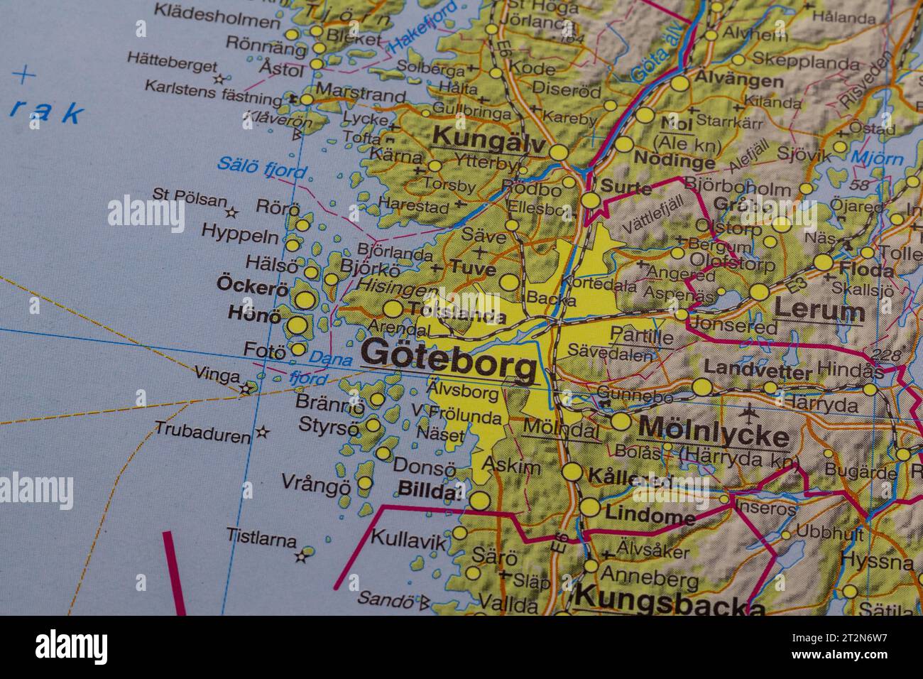 map of göteborg sweden Stock Photo - Alamy
