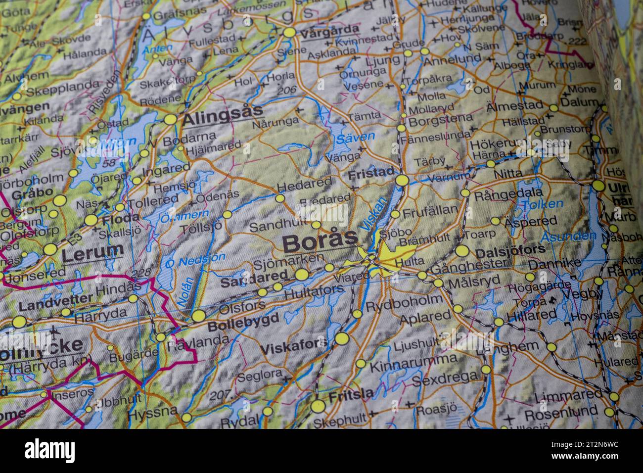 map of borås Stock Photo - Alamy