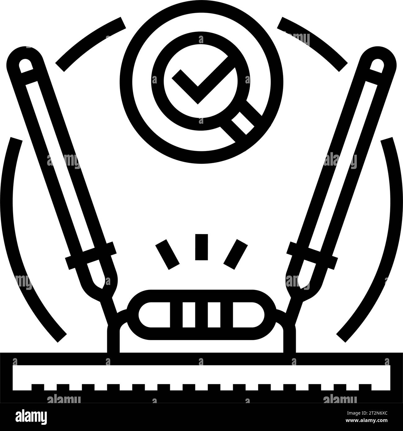 Diode Testing Electronics Line Icon Vector Illustration Stock Vector Image And Art Alamy