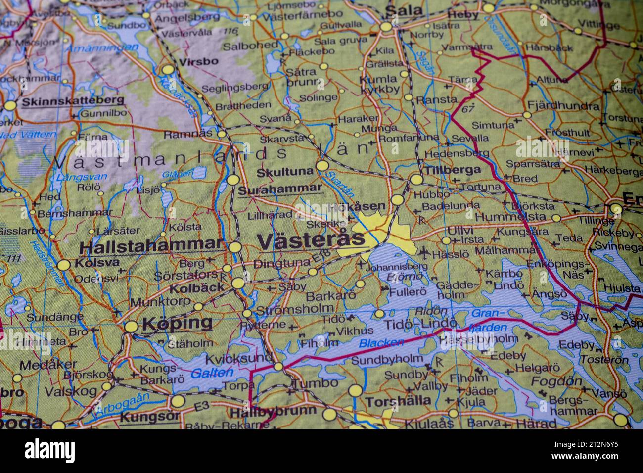 map of västerås Stock Photo - Alamy