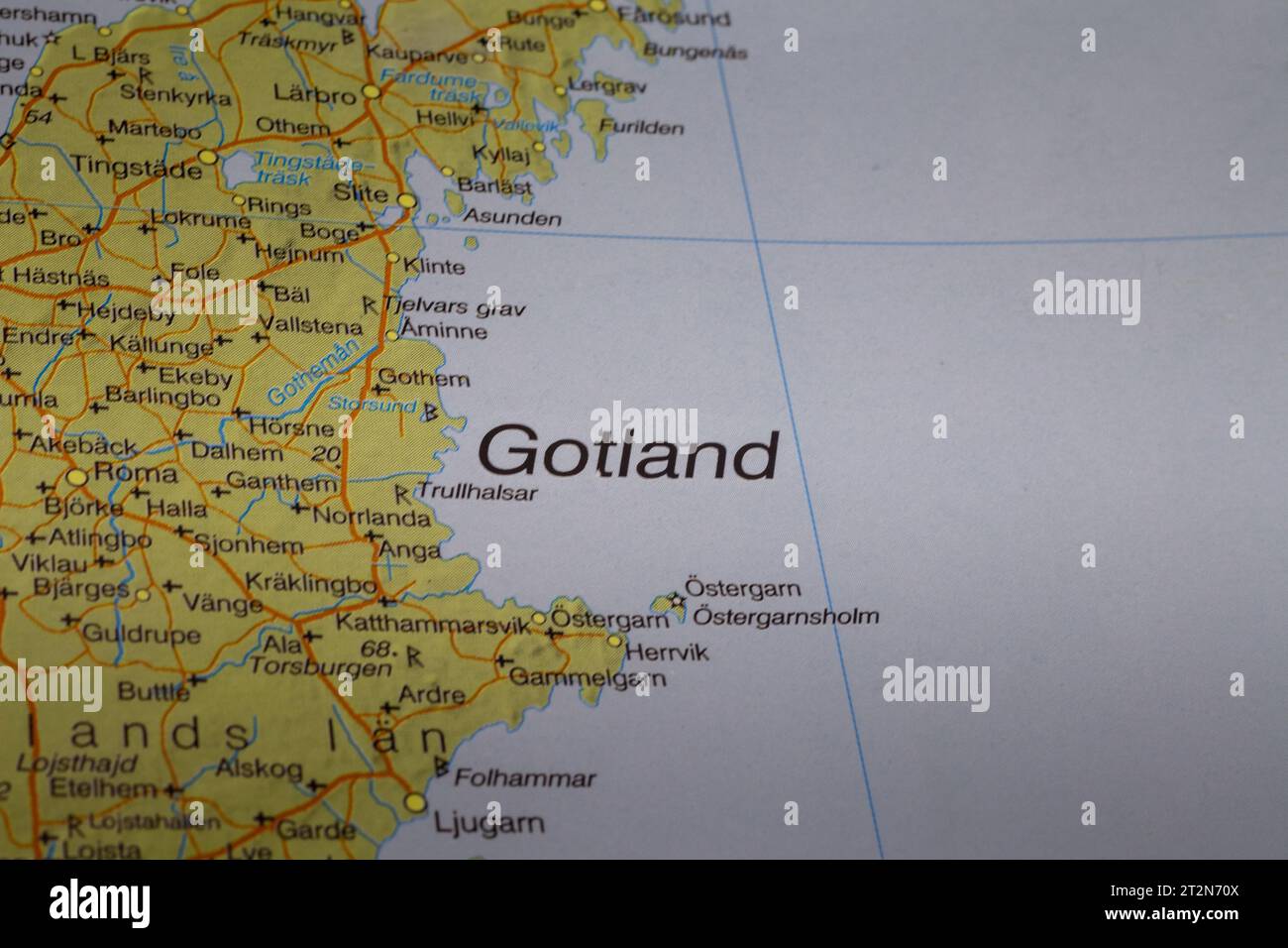 map of gotland sweden Stock Photo - Alamy