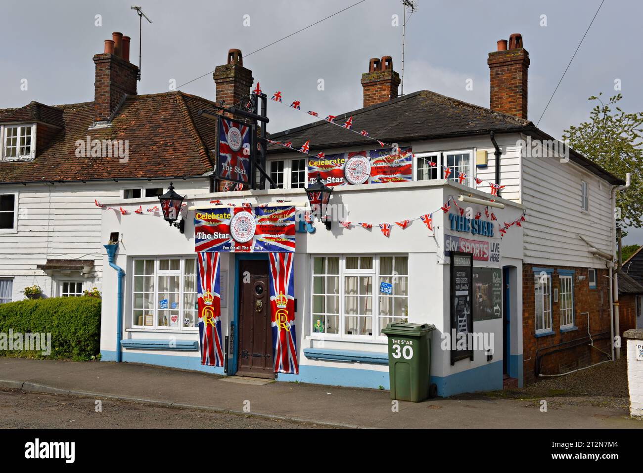 The Star Public House in the Kent village of Rolvenden, UK during the ...