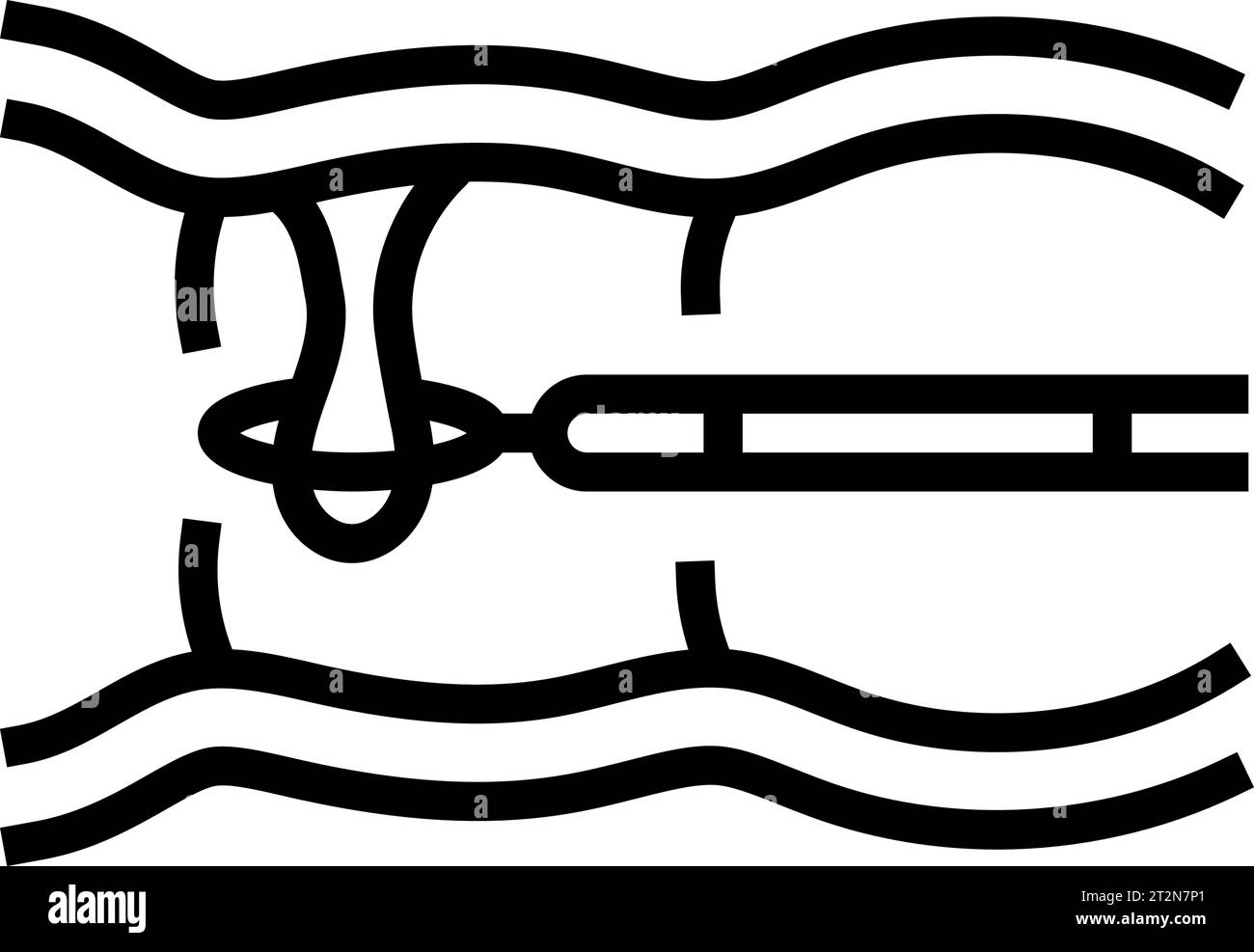 colon polyps gastroenterologist line icon vector illustration Stock ...