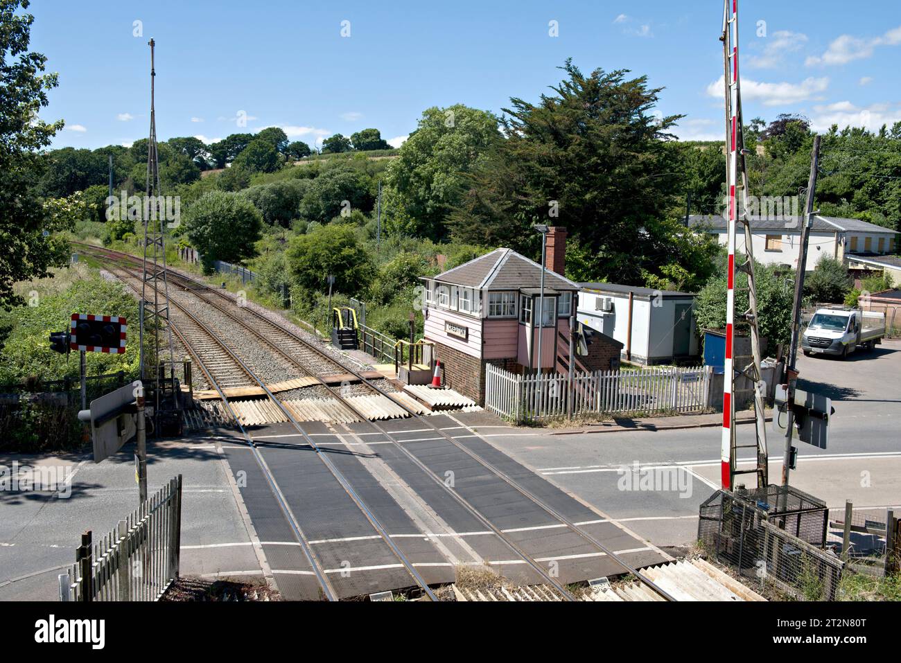 Crediton Signalbox, at Crediton Railway Station , the junction of the ...