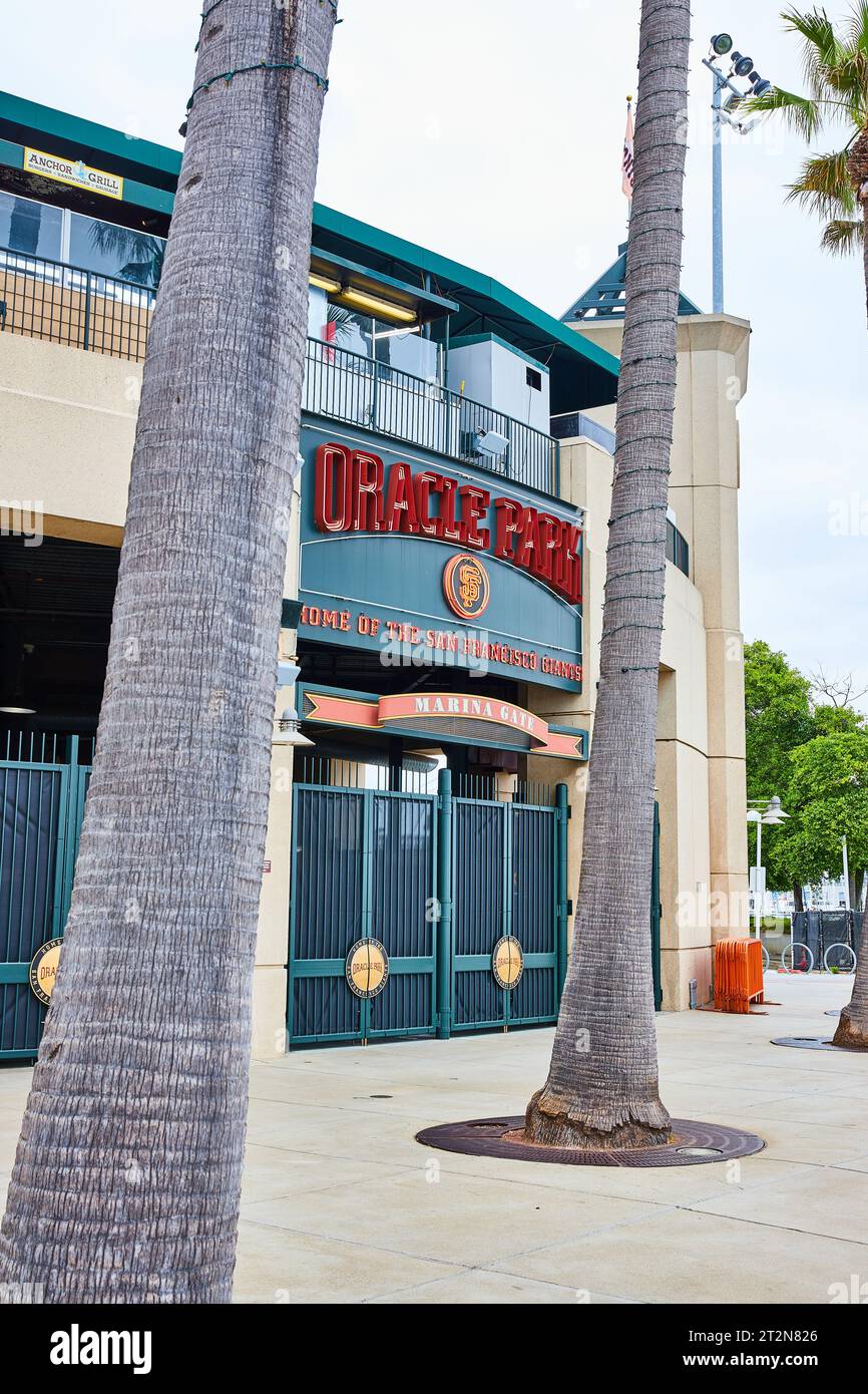 Marina Gate entrance to Oracle Park Home of the San Francisco Giants ...