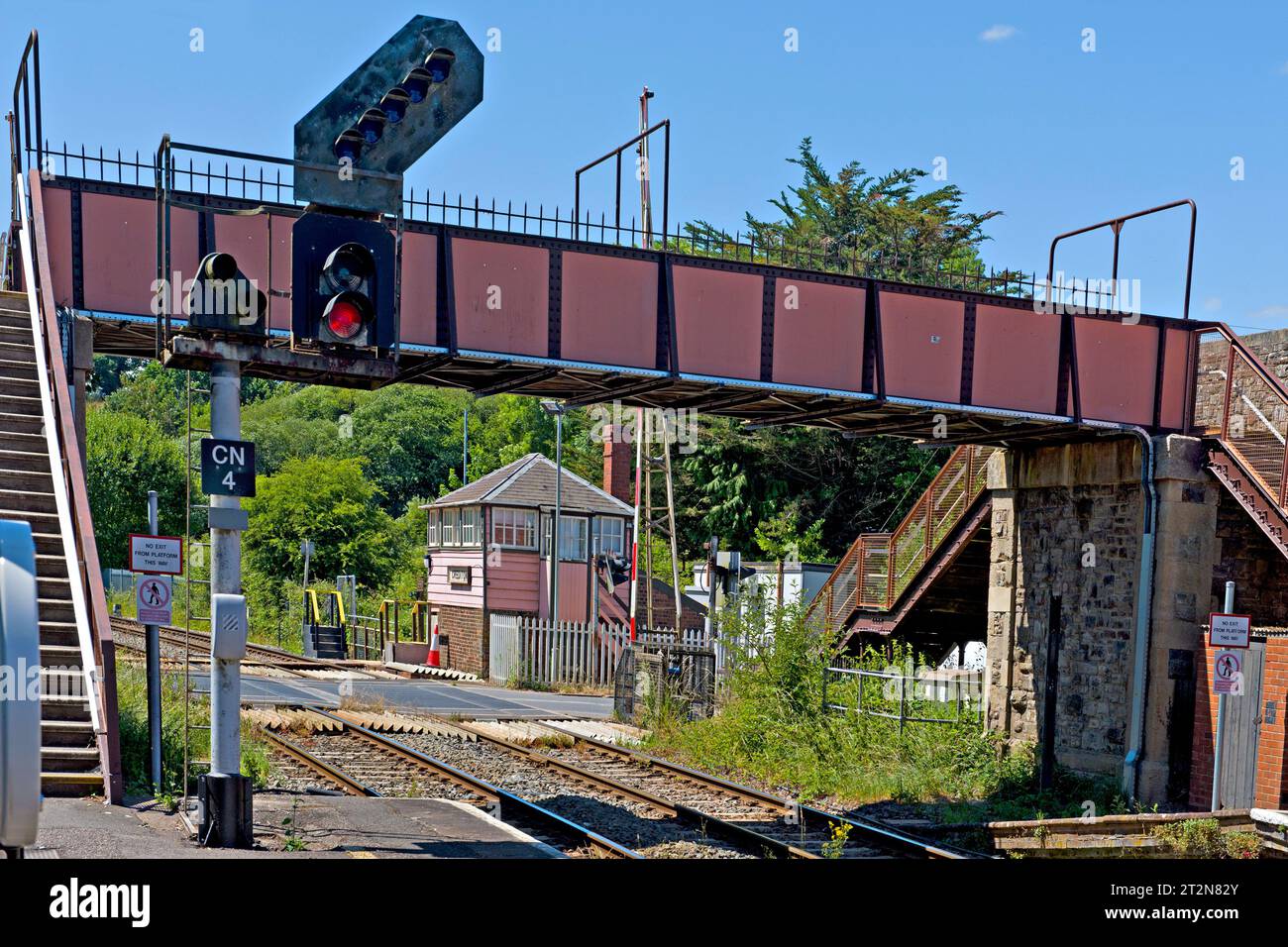 Crediton Signalbox, at Crediton Railway Station , the junction of the ...