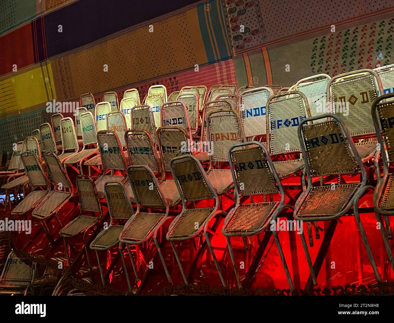 Kolkata, India. 18th Oct, 2023. An art installation at the 'Bose Pukur ...