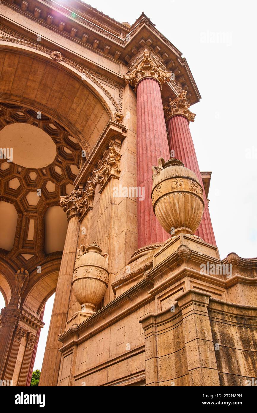 Ancient Roman architecture open rotunda at Palace of Fine Arts Stock ...