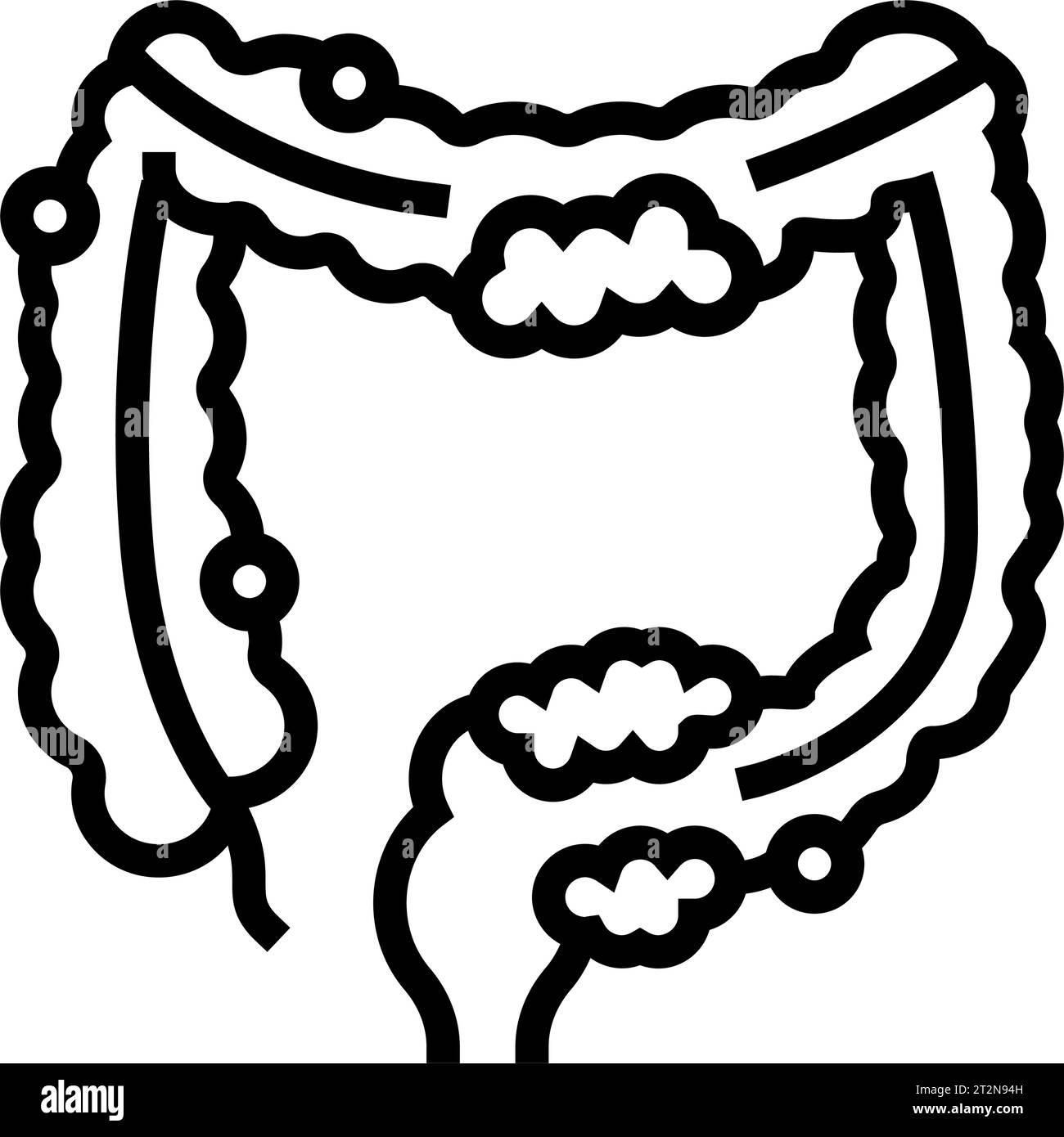 Crohn Disease Gastroenterologist Line Icon Vector Illustration Stock