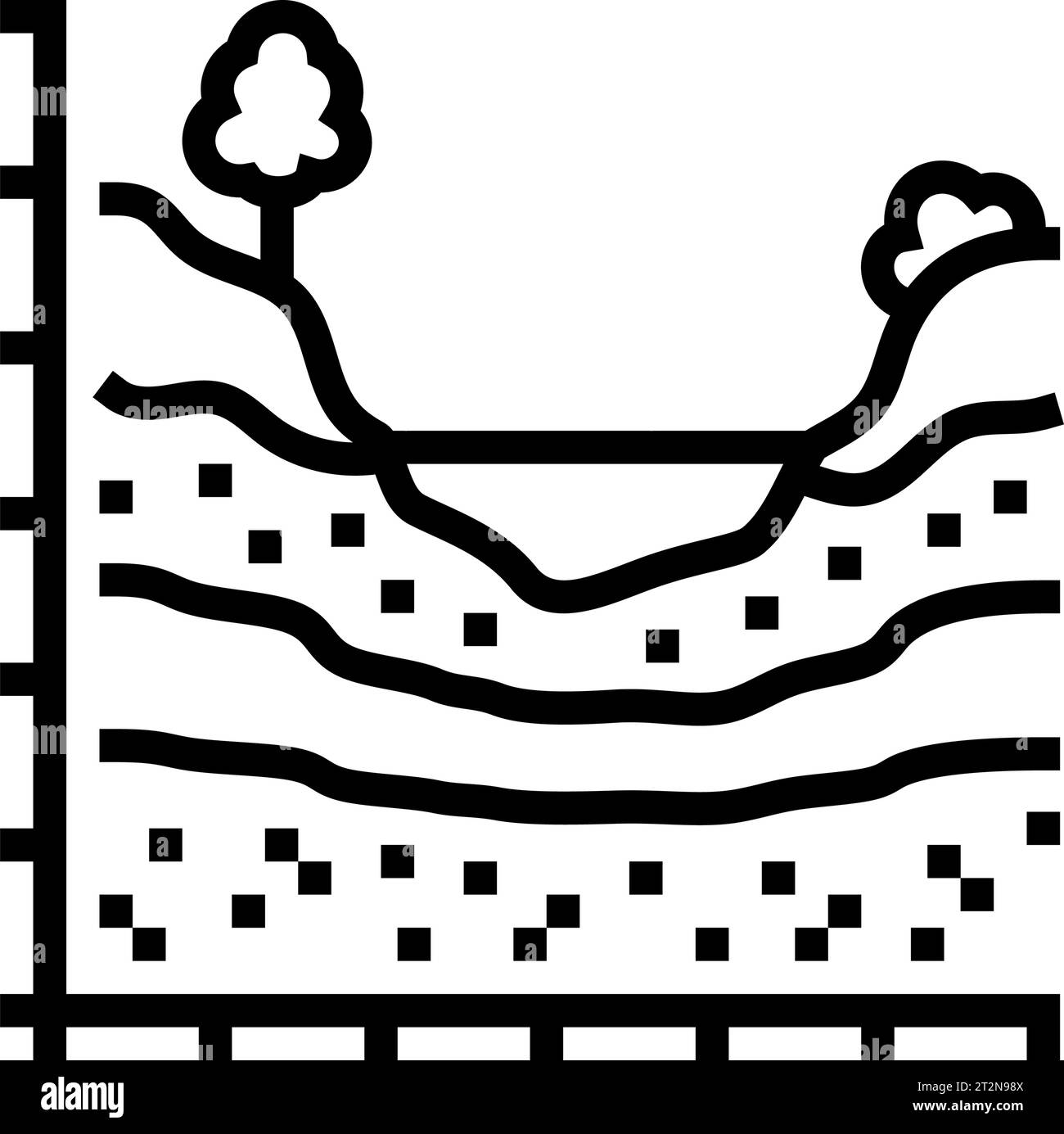 groundwater flow hydrogeologist line icon vector illustration Stock ... groundwater flow hydrogeologist line icon vector illustration Stock ...