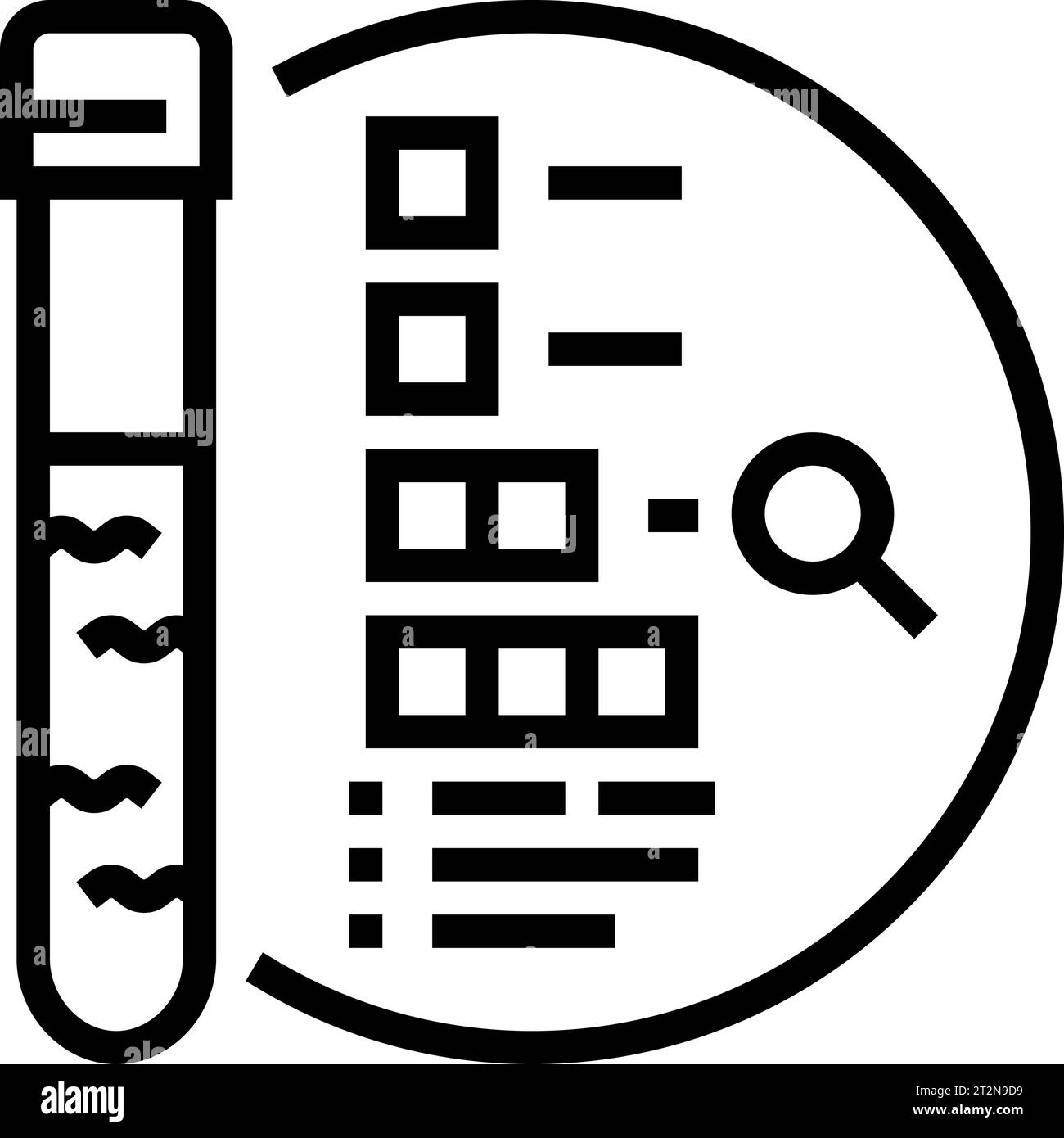 borehole logging hydrogeologist line icon vector illustration Stock ...