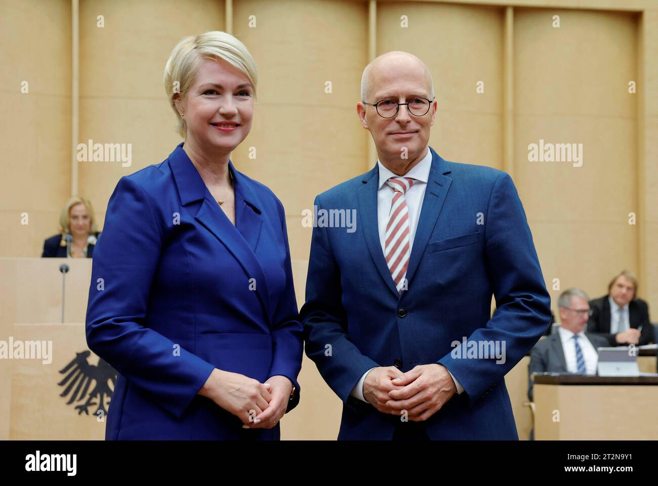 Manuela Schwesig, neue Bundesratspräsidentin, Dr. Peter Tschentscher ...