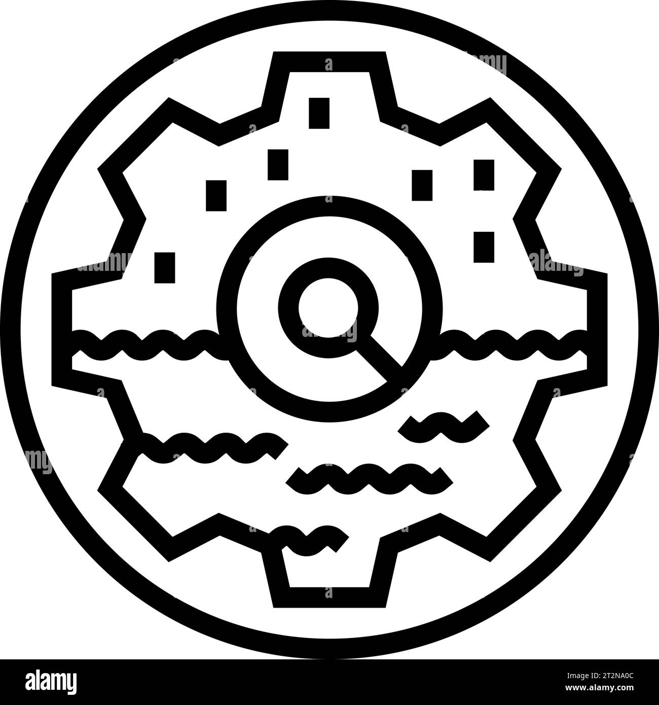 water well testing hydrogeologist line icon vector illustration Stock ...