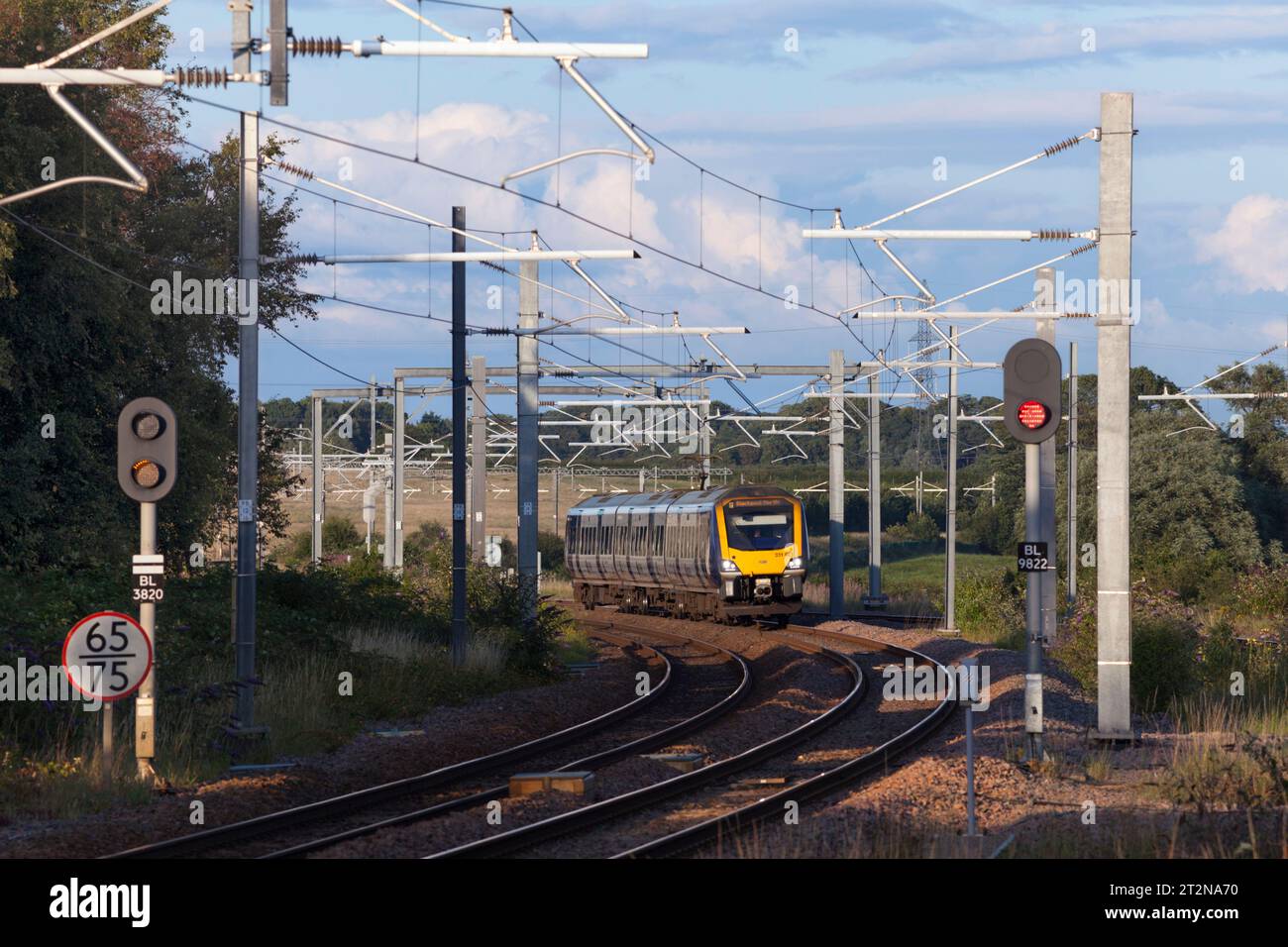 Northern rail CAF class 331 electric multiple unit train at Kirkham And ...