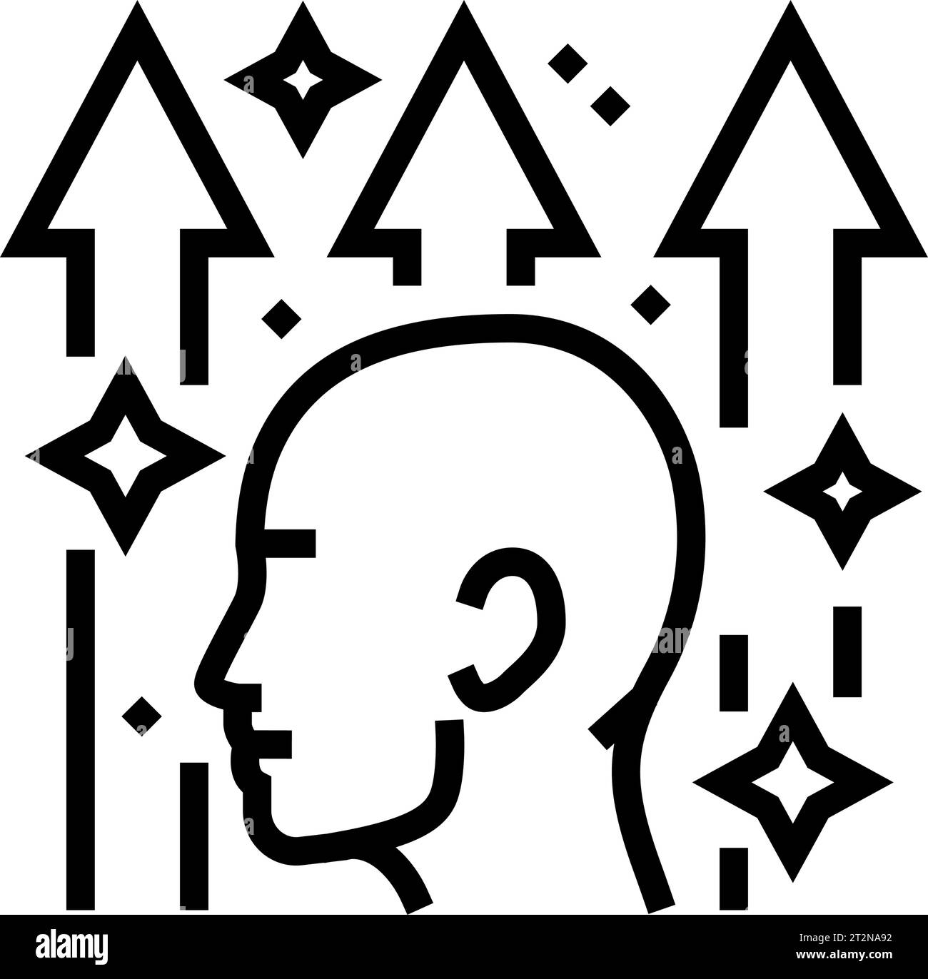 self motivation line icon vector illustration Stock Vector Image & Art ...