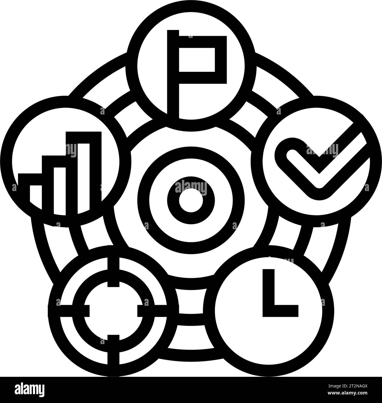 smart goals motivation line icon vector illustration Stock Vector Image ...