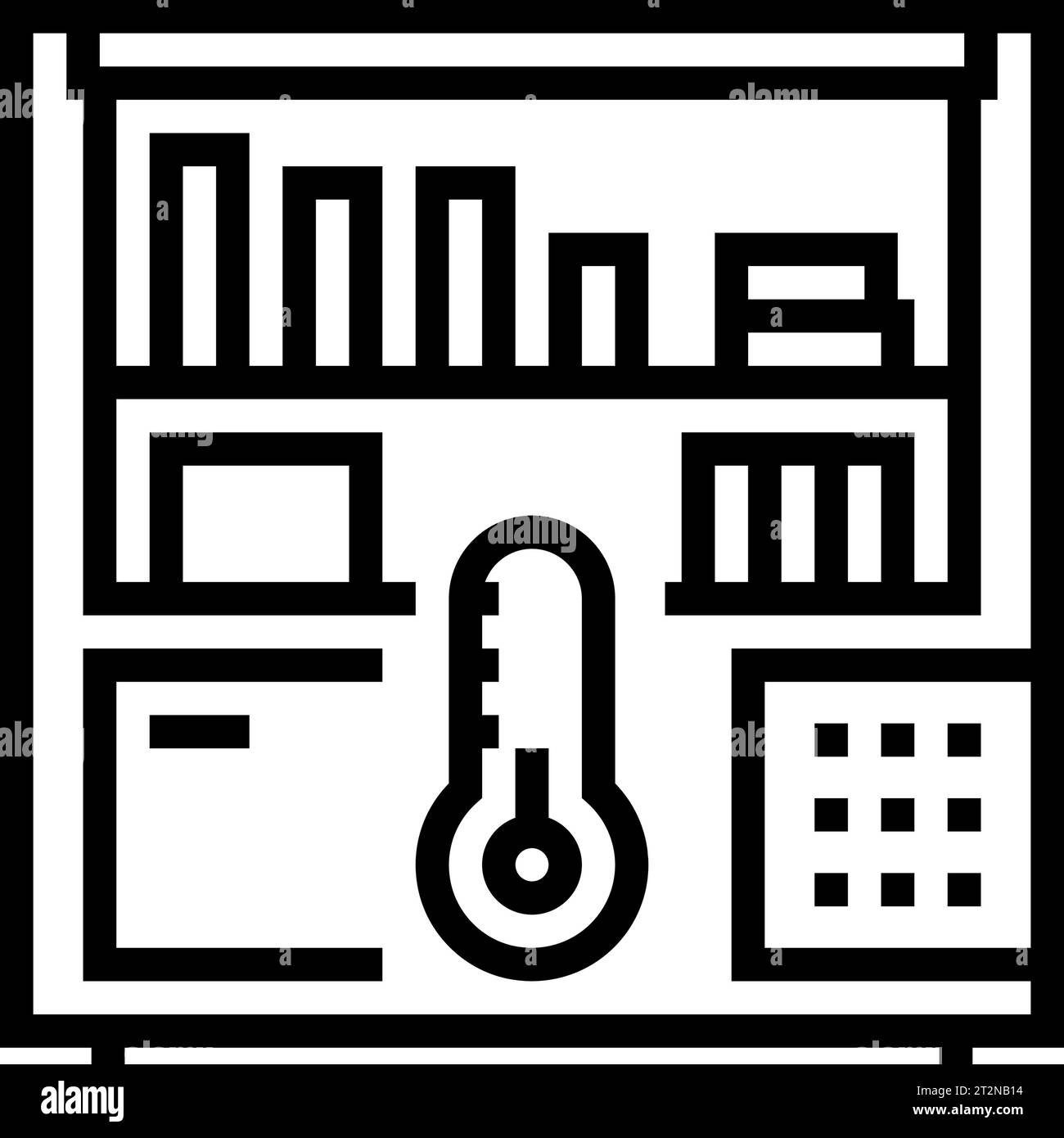 medication storage pharmacist line icon vector illustration Stock ...