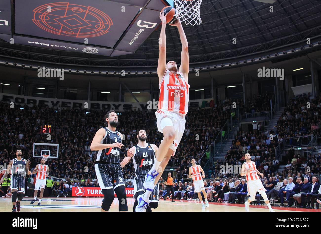 Bologna, Italy. 20th Oct, 2023. Dejan Davidovac (Crvena Zvezda ...