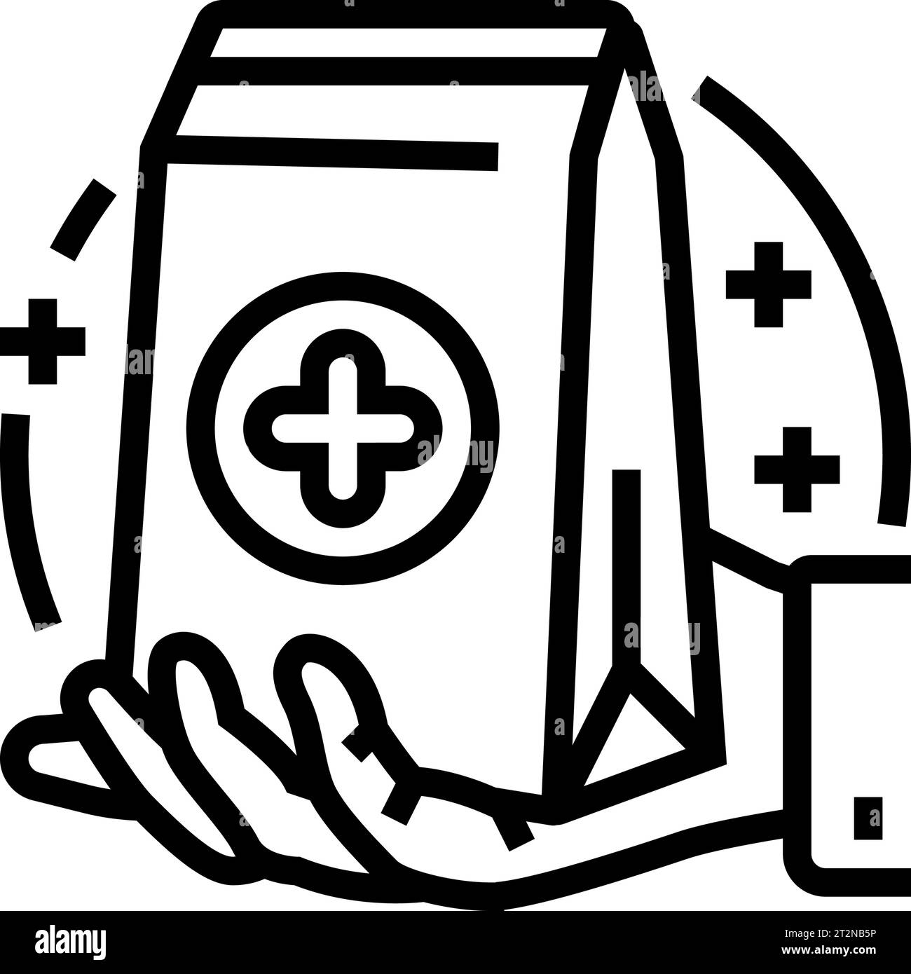 medication dispensing pharmacist line icon vector illustration Stock ...