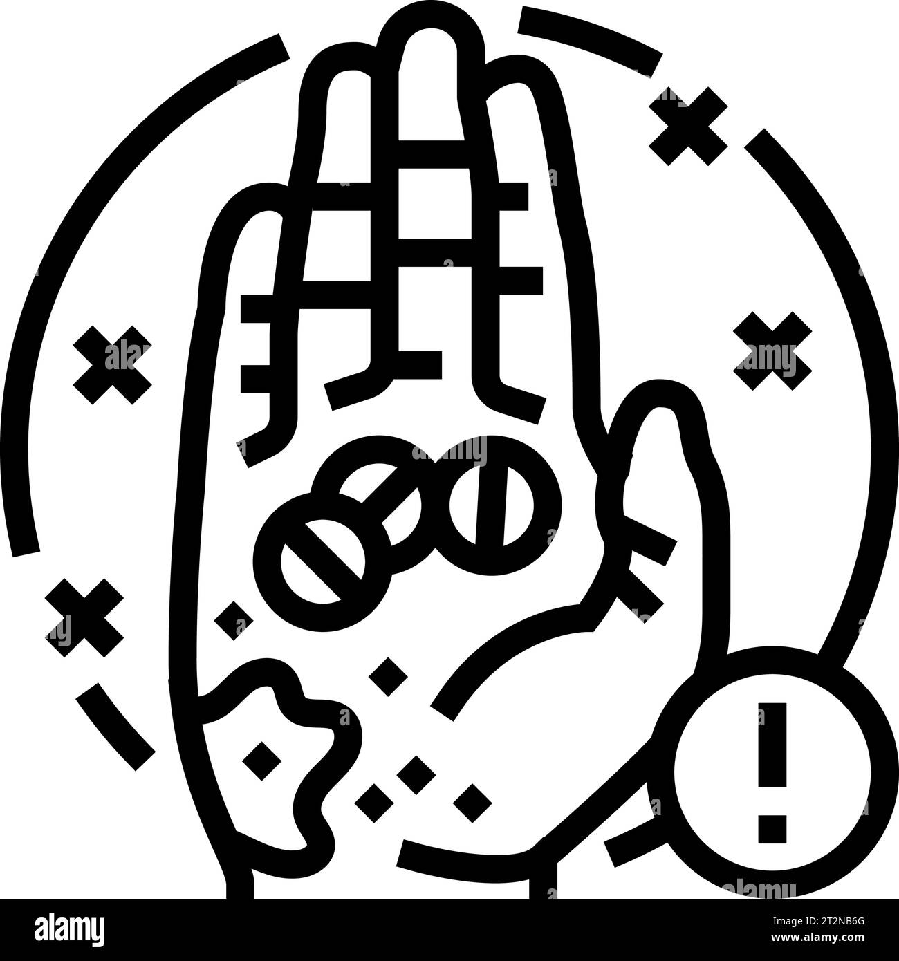 drug allergies pharmacist line icon vector illustration Stock Vector ...