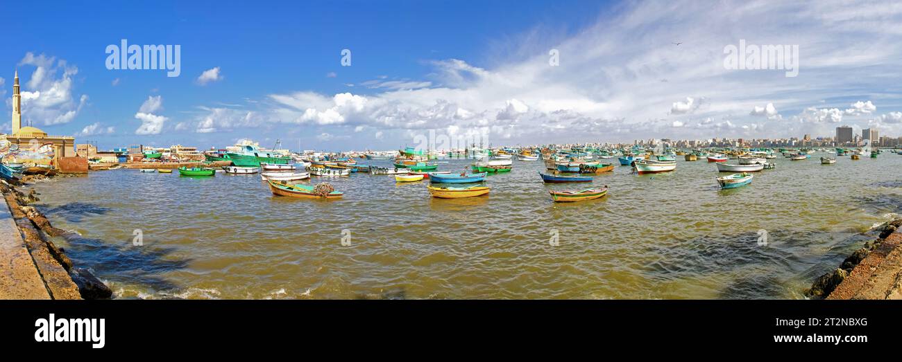 2010 fisherman boats and harbour in alexandria hi-res stock photography ...