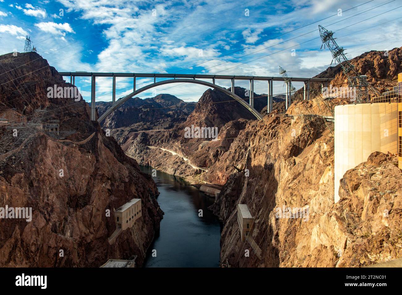 Mike O'Callaghan-Pat Tillman Memorial Bridge, next to the Hoover Dam on ...