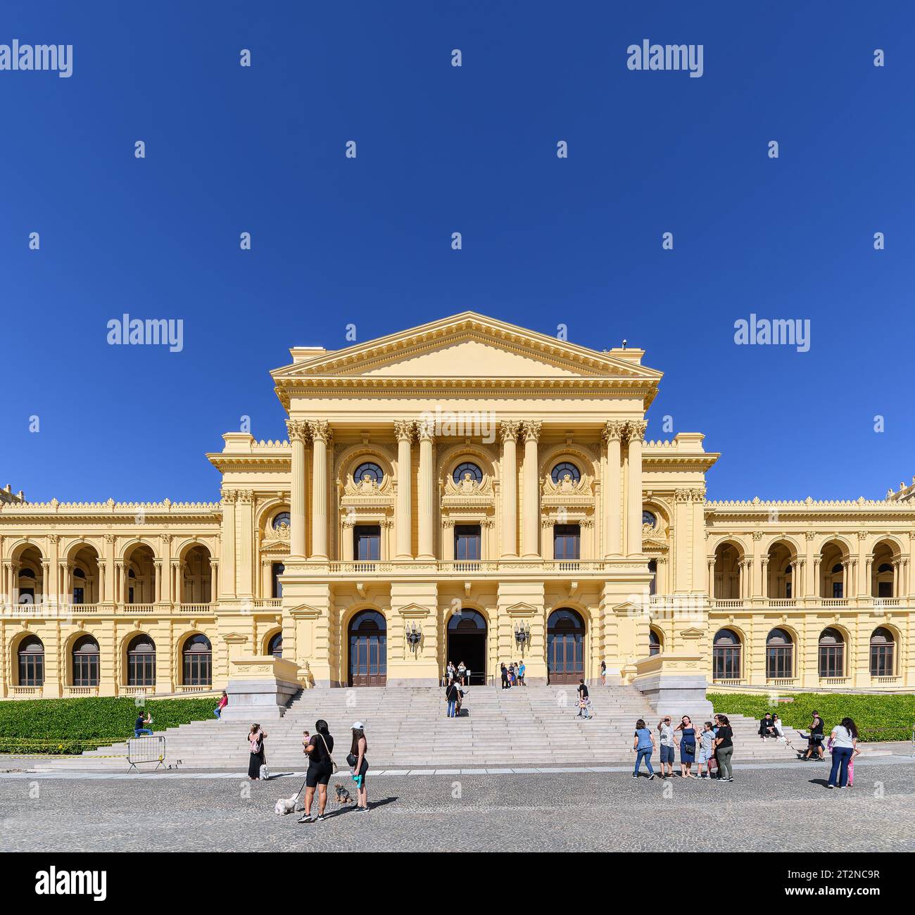 Sao Paulo, SP, Brazil - June 09, 2023: View of the Ipiranga museum ...