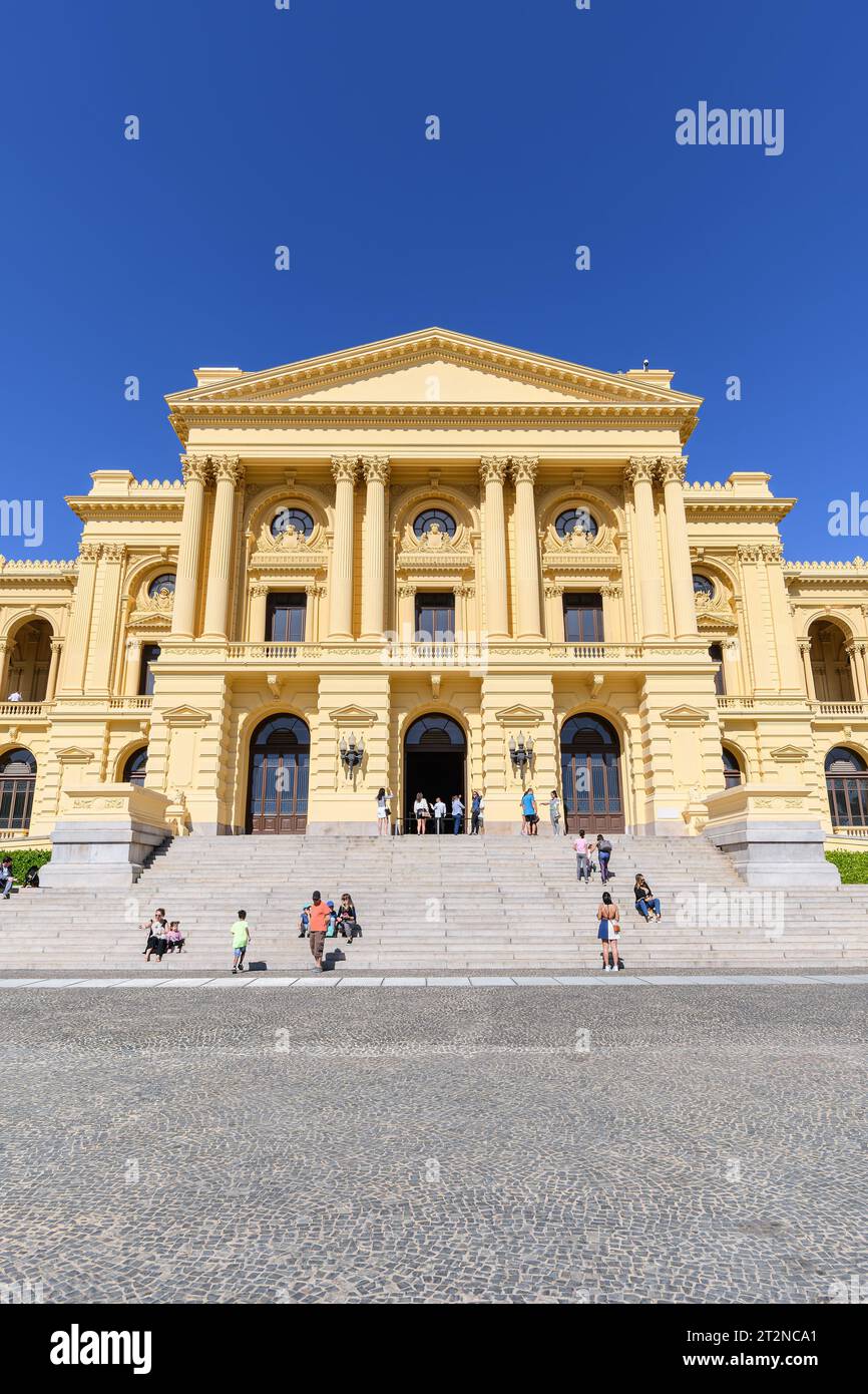 Sao Paulo, SP, Brazil - June 09, 2023: View of the Ipiranga museum ...