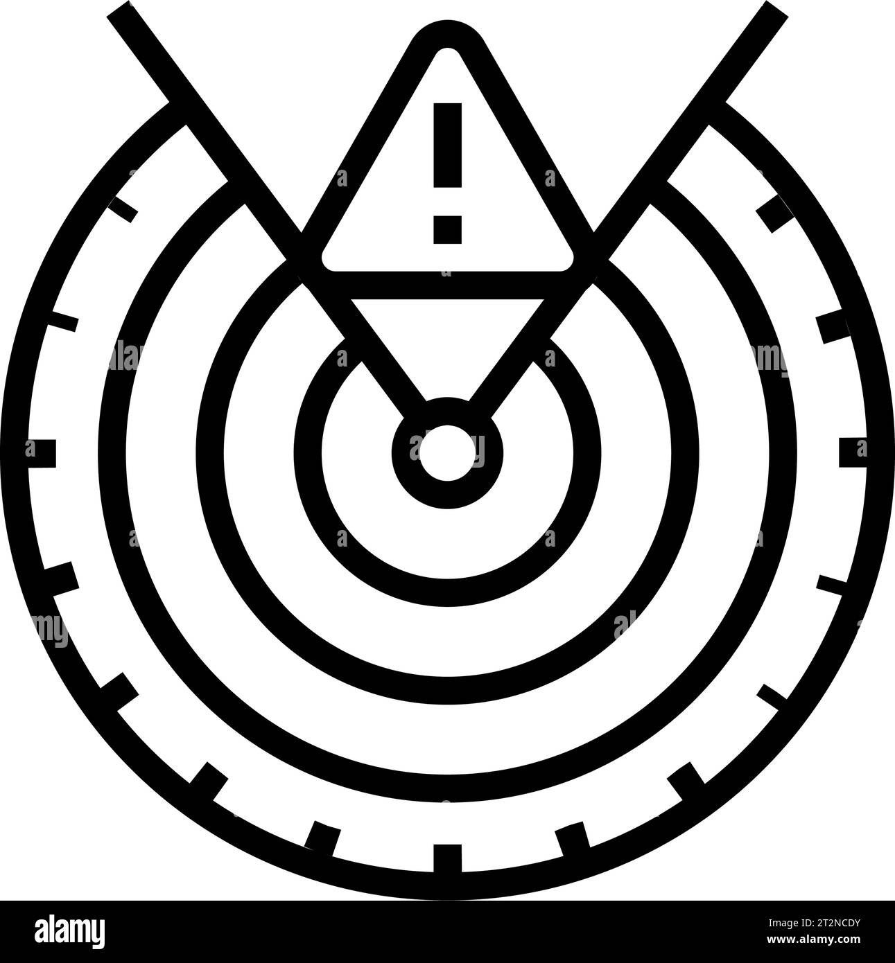 radar risk line icon vector illustration Stock Vector Image & Art - Alamy