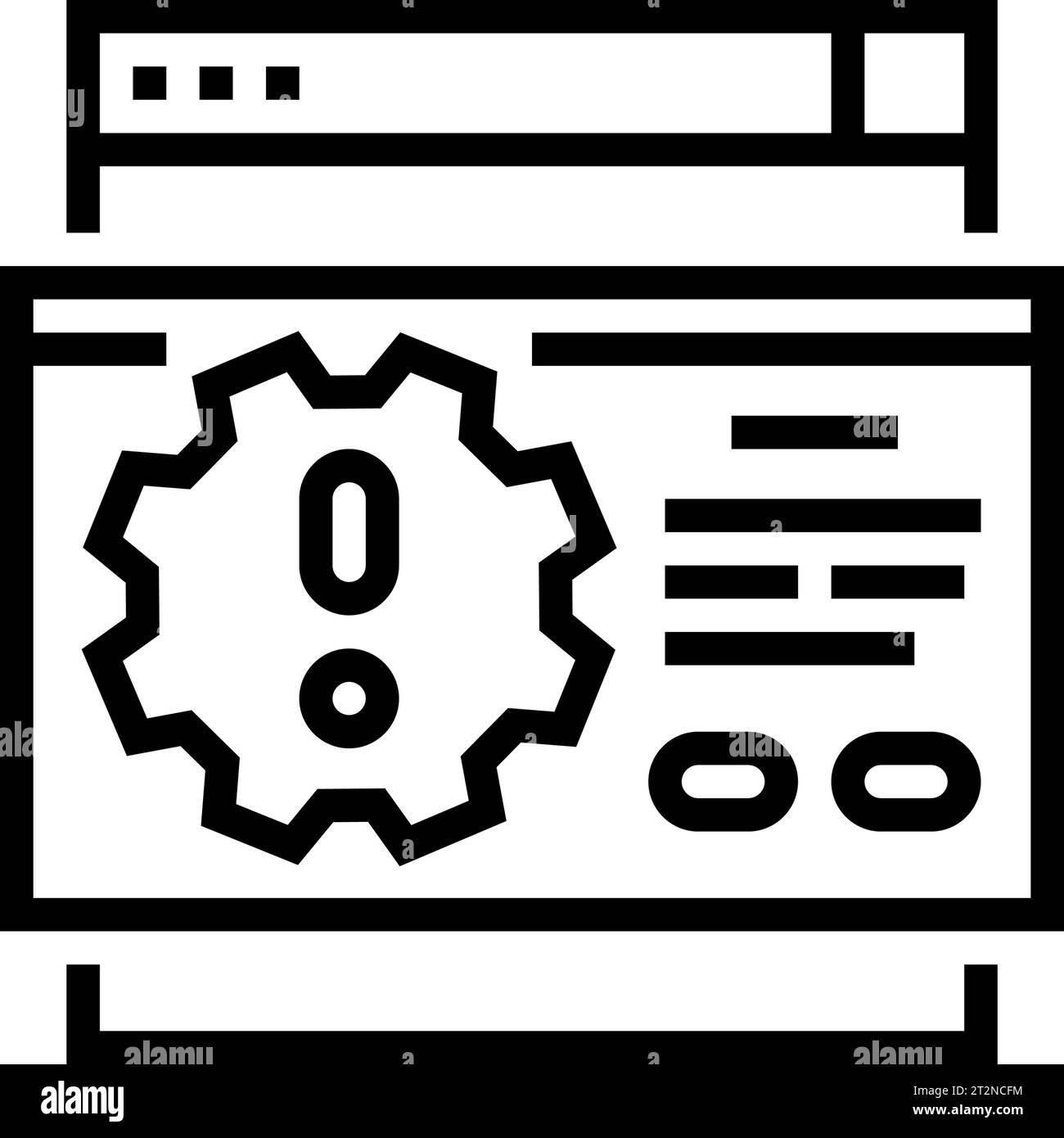 identification risk line icon vector illustration Stock Vector Image ...