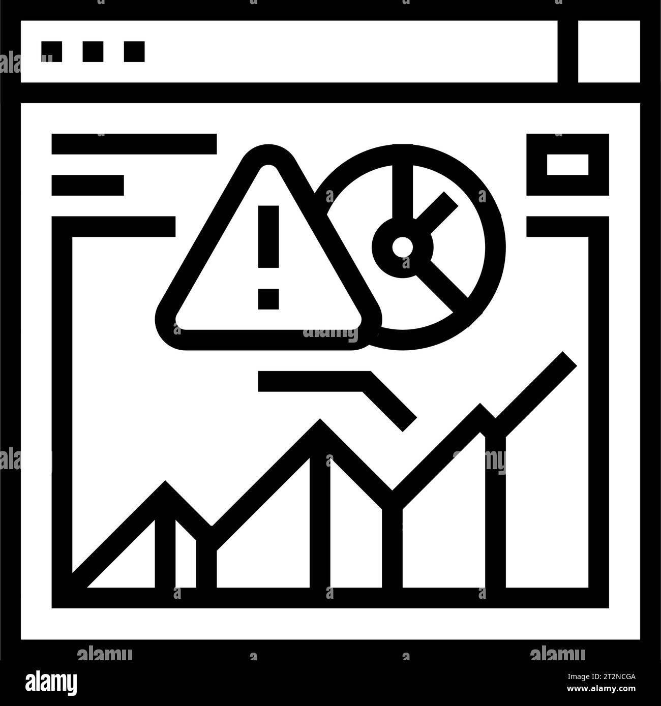 modeling risk line icon vector illustration Stock Vector Image & Art ...