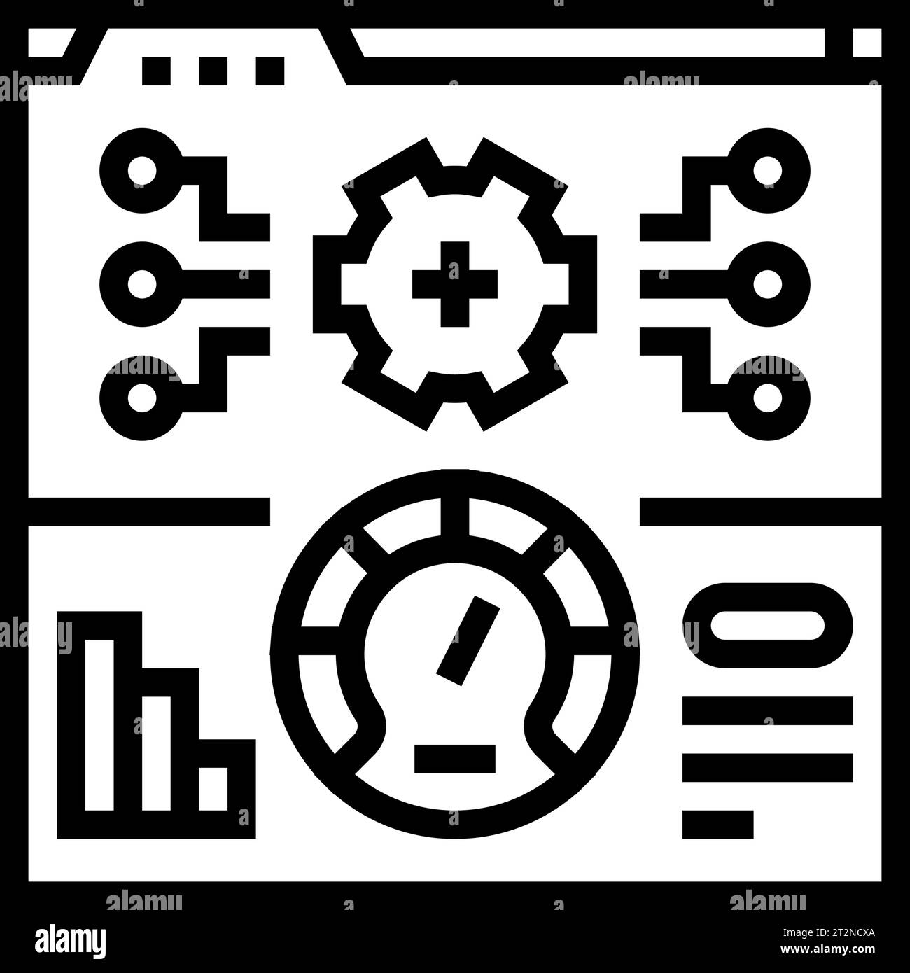 Performance Testing Analyst Line Icon Vector Illustration Stock Vector Image And Art Alamy