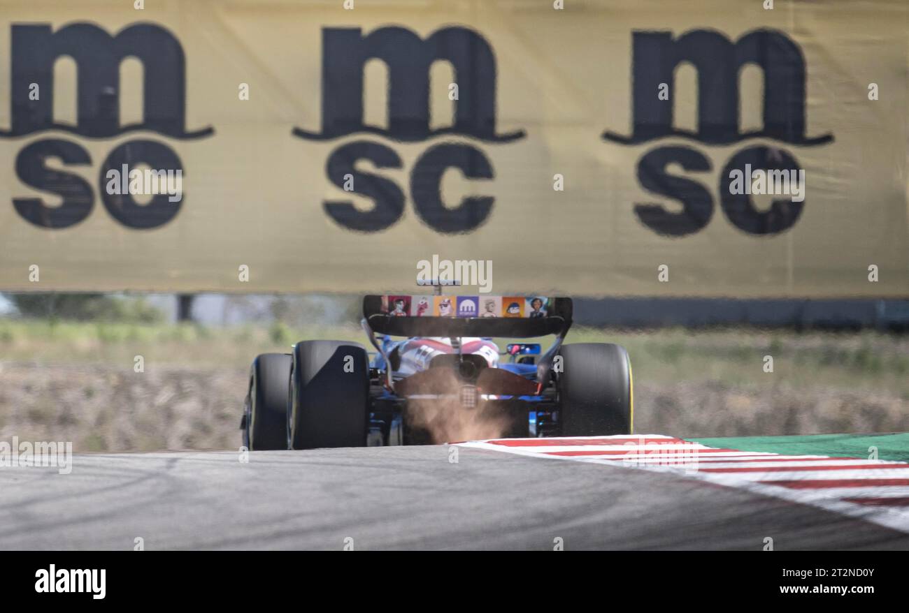 Austin, Texas, USA. 20th Oct, 2023. F1 driver #23 Williams Racing ...