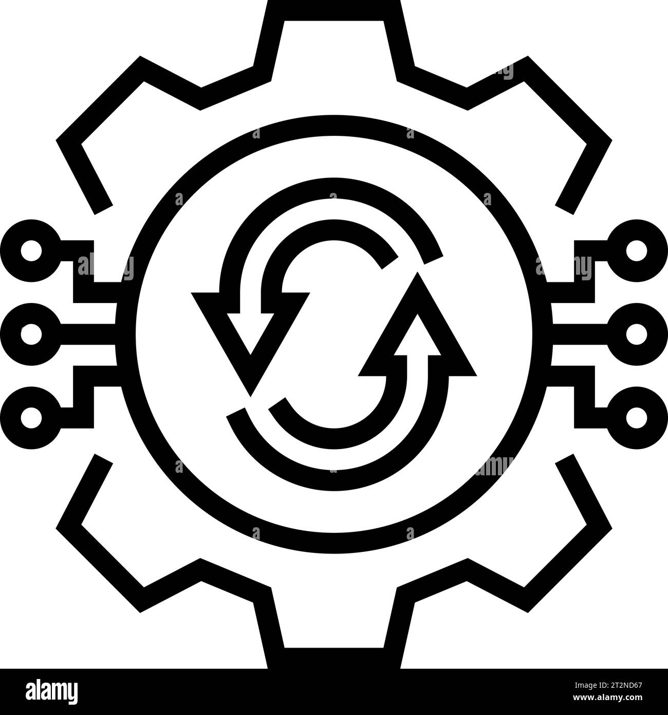 change management analyst line icon vector illustration Stock Vector ...