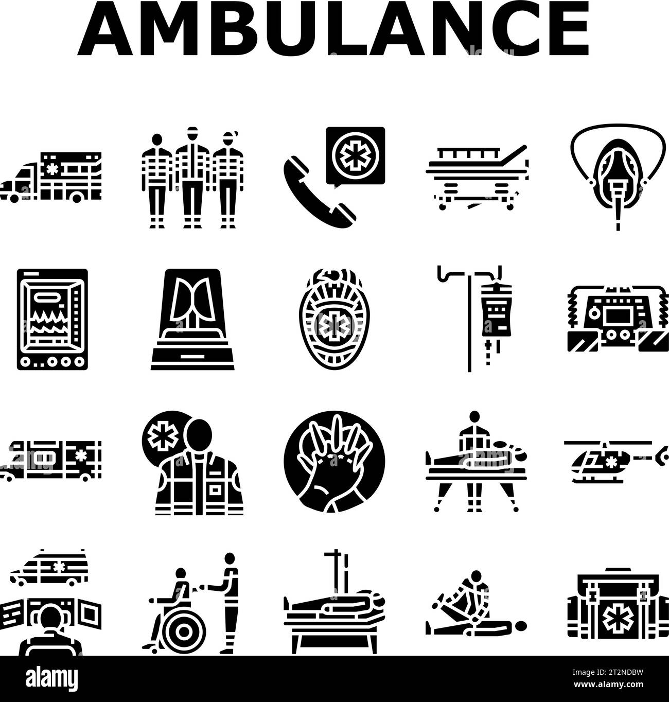 Ambulance car covid Black and White Stock Photos & Images - Alamy