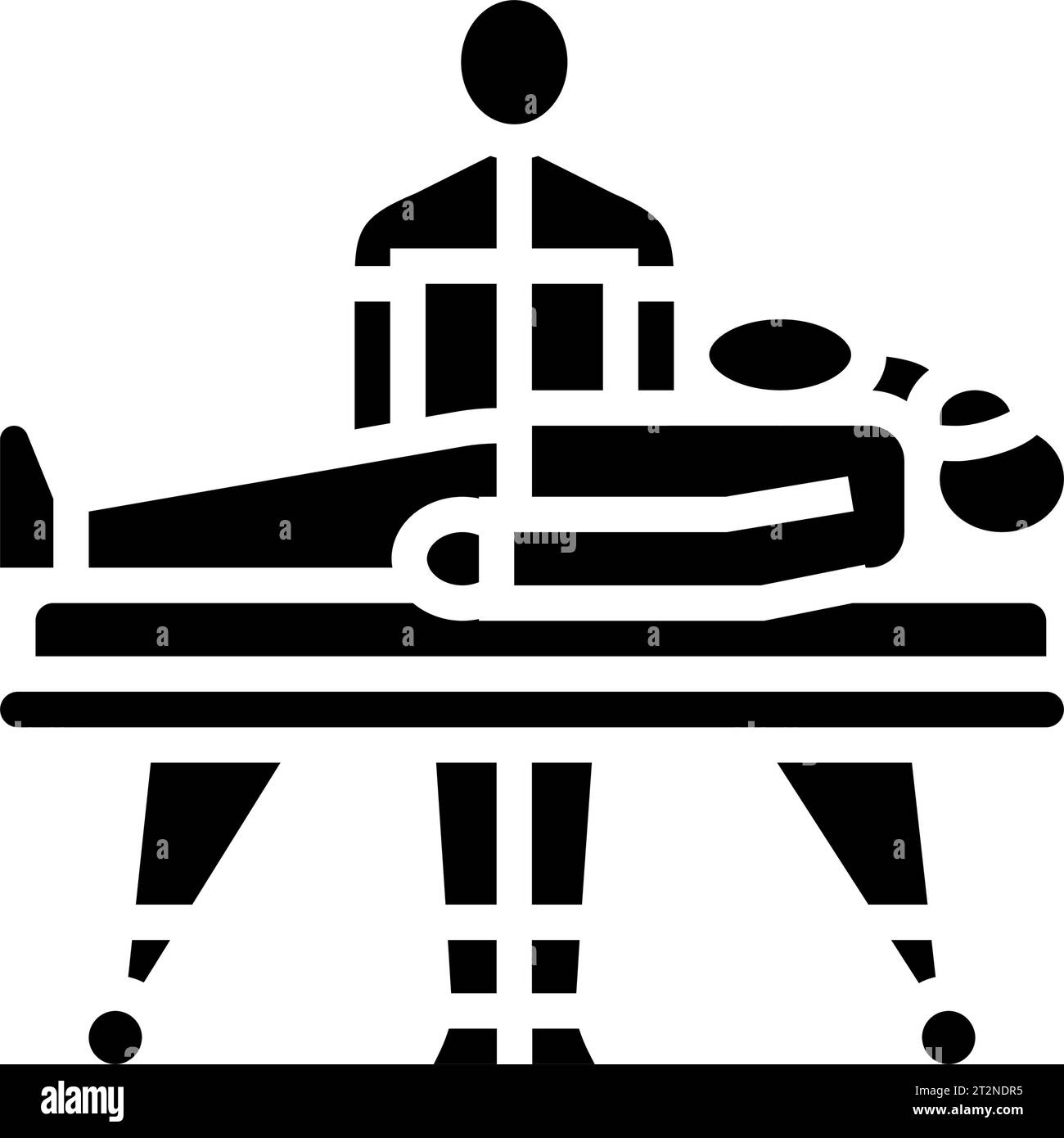 resuscitation efforts glyph icon vector illustration Stock Vector Image ...