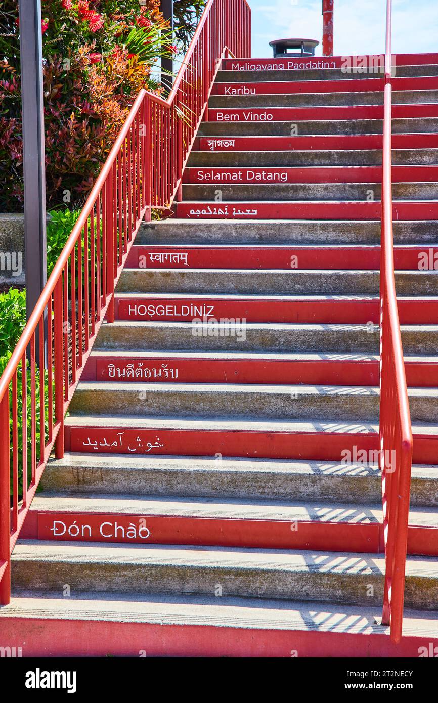 Welcome steps hi-res stock photography and images - Alamy