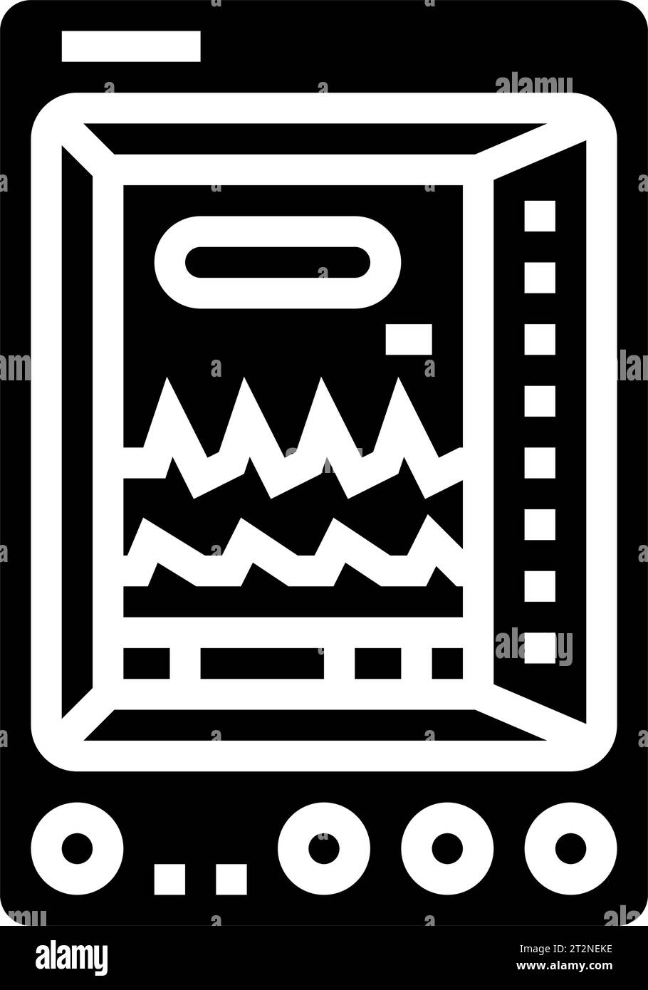 vital signs monitor ambulance glyph icon vector illustration Stock ...