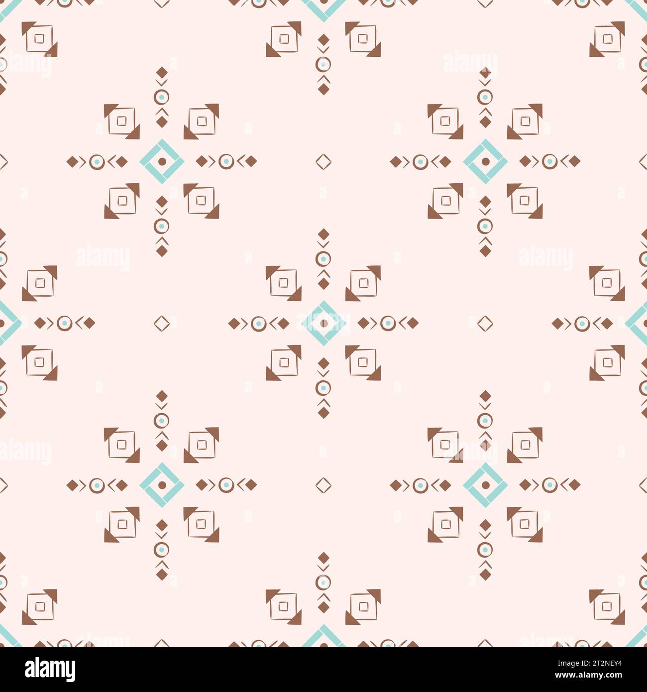Aztec ethnic seamless pattern with cute ornament. Simple native ...