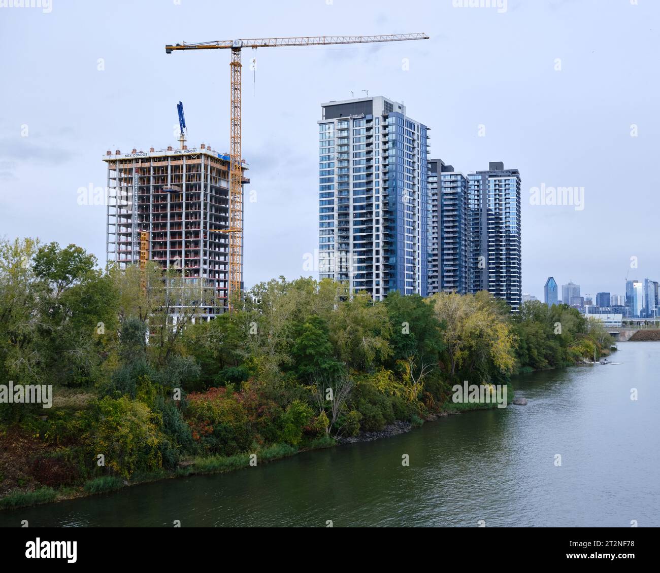 New Condos develpment NEX on Nun's Island, Ile des Soeurs, with a new ...