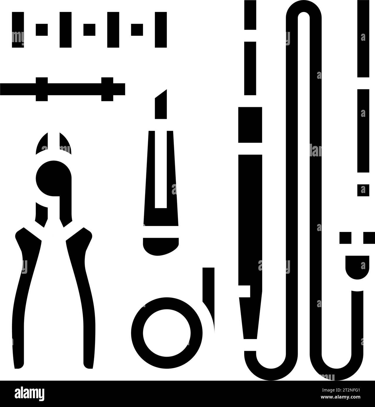 electronic tools electronics glyph icon vector illustration Stock ...