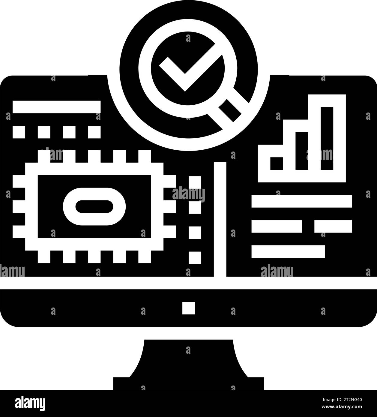sensor calibration electronics glyph icon vector illustration Stock ...