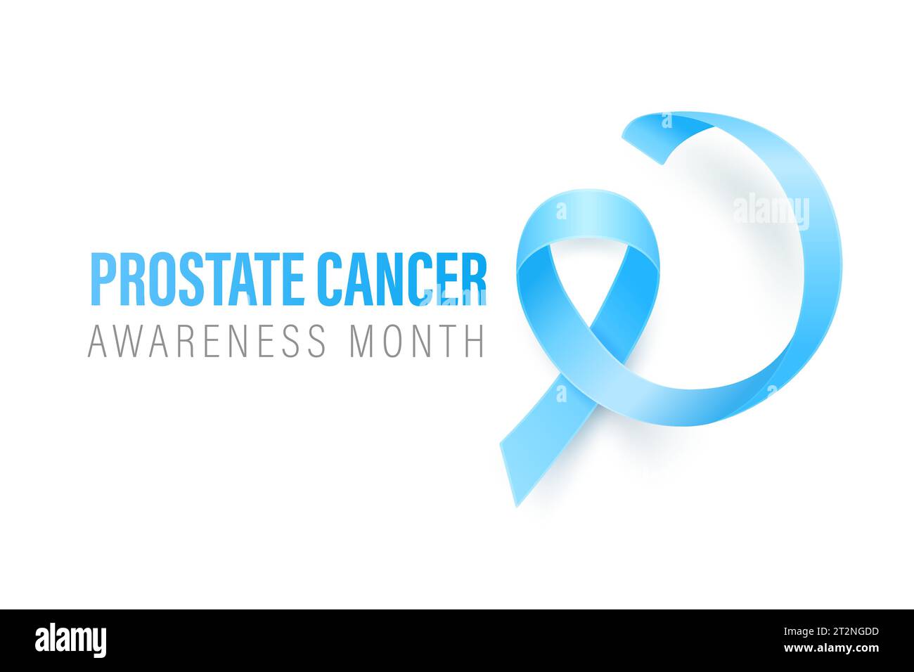 Prostate Cancer Banner, Card, Placard with Vector 3d Realistic Blue ...