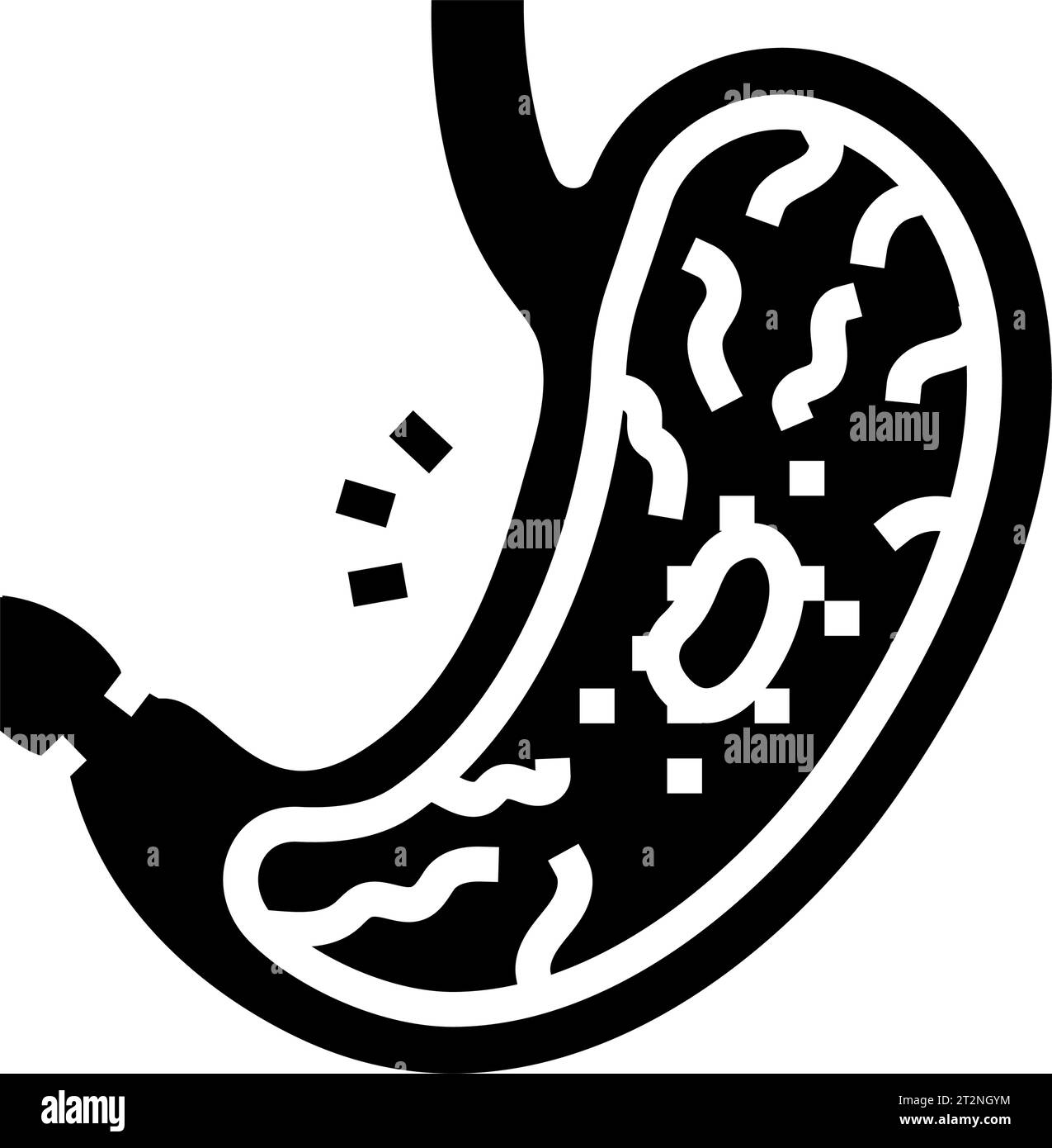 heartburn relief gastroenterologist glyph icon vector illustration Stock Vector Image & Art - Alamy