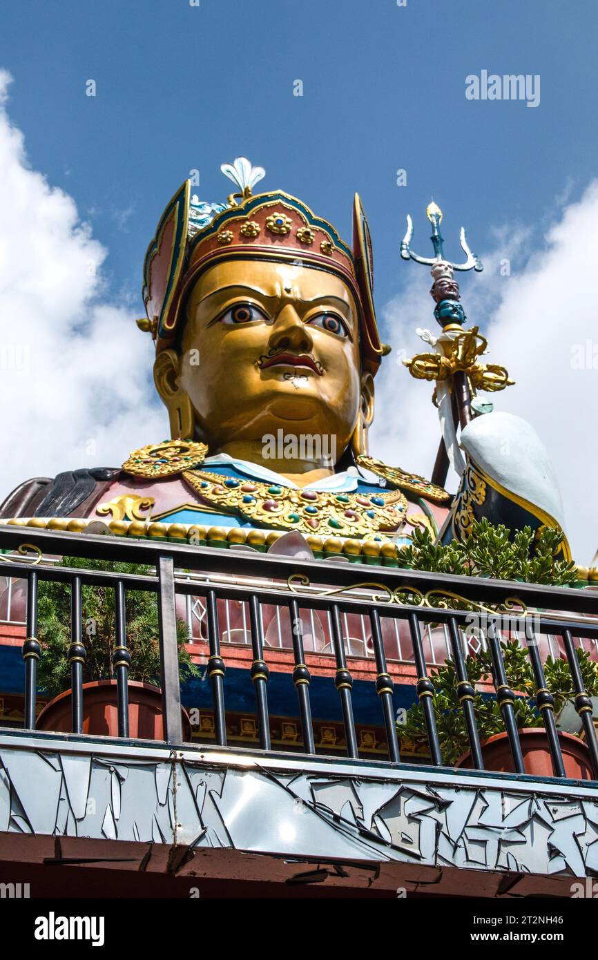 Dakshinkali, Nepal: details of the high statue of Guru Rinpoche ...
