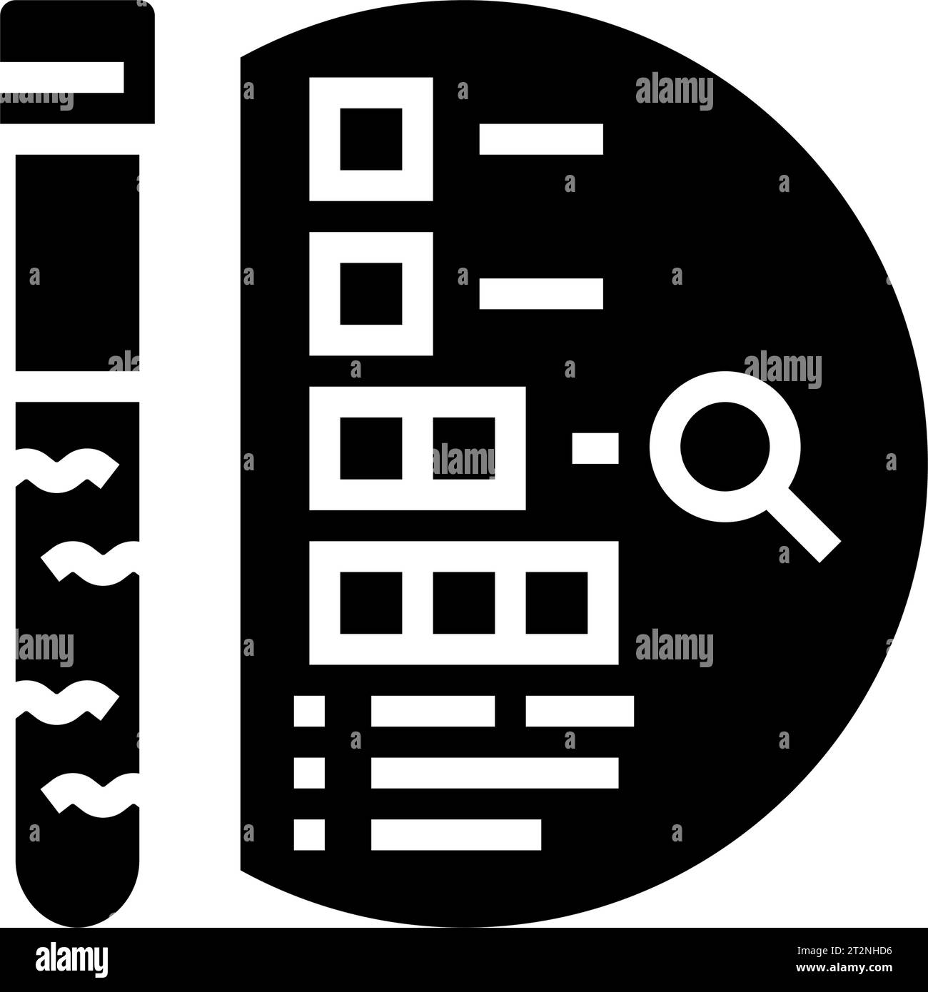 borehole logging hydrogeologist glyph icon vector illustration Stock ...