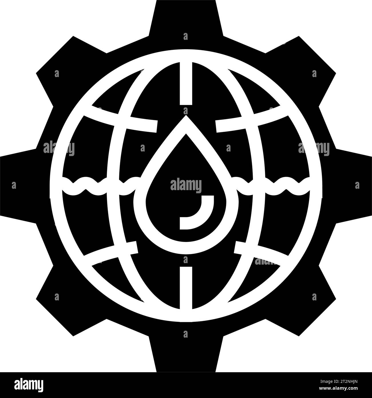 underground water hydrogeologist glyph icon vector illustration Stock ...